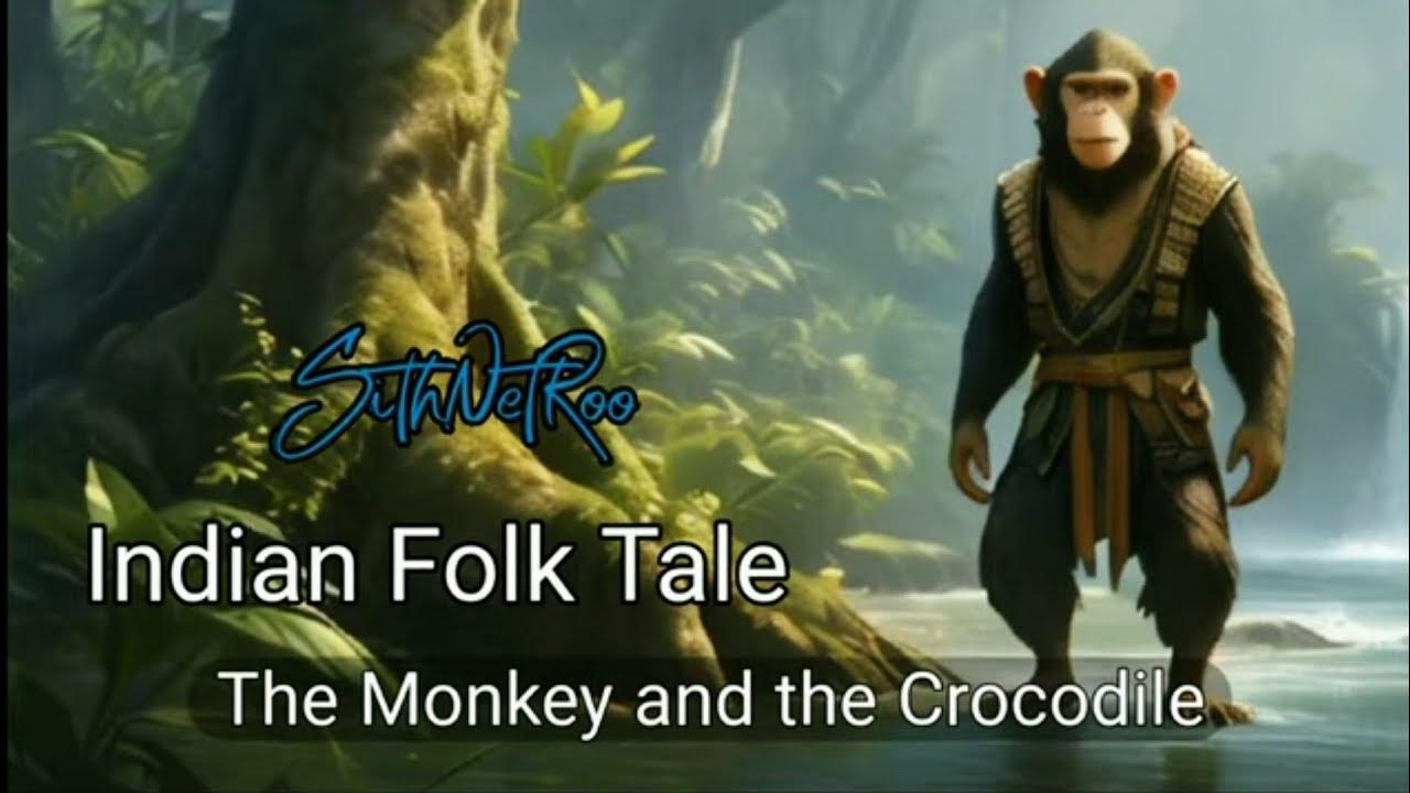 Monkey and The Crocodile - Indian folk tale 👍😎 #india #motivation #ai # ...