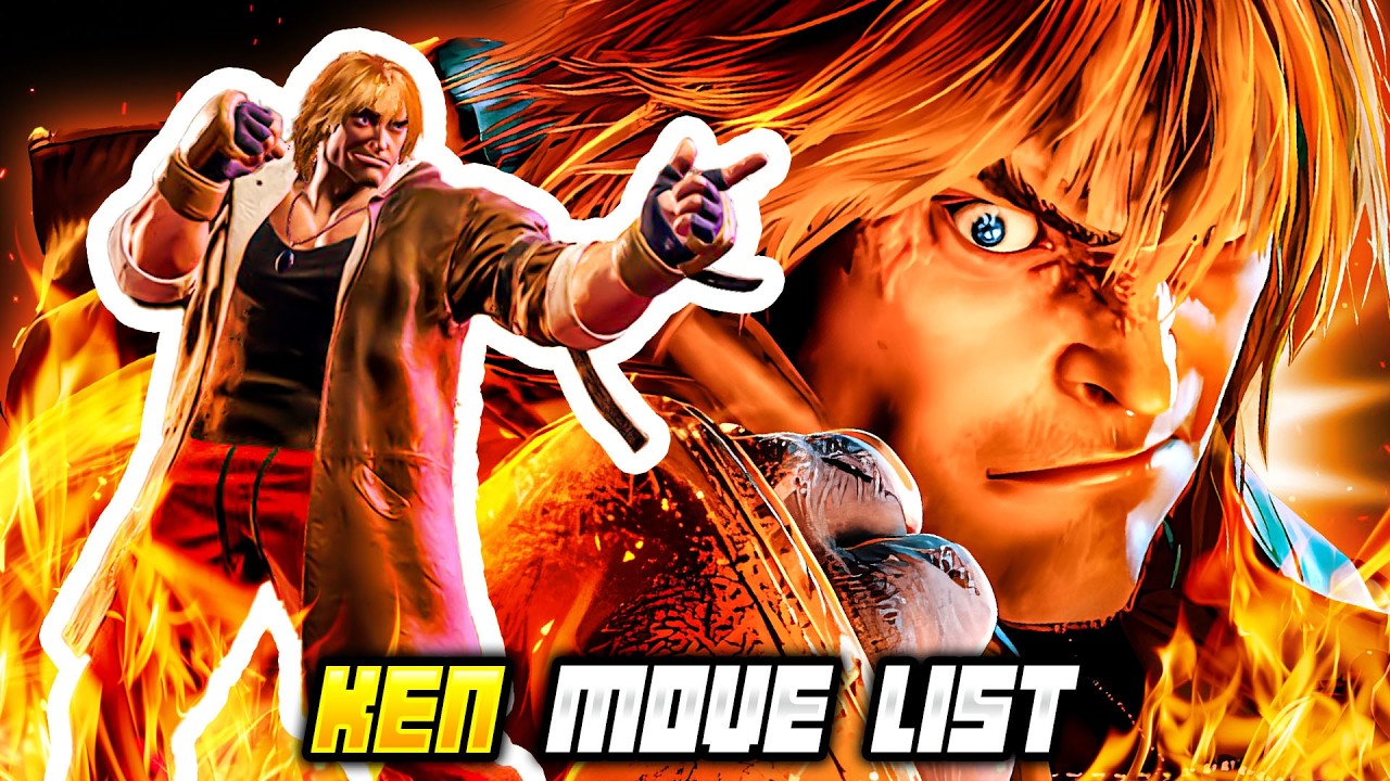 KEN MASTERS' MOVE LIST - Street Fighter 6 (SF6) - YouTube