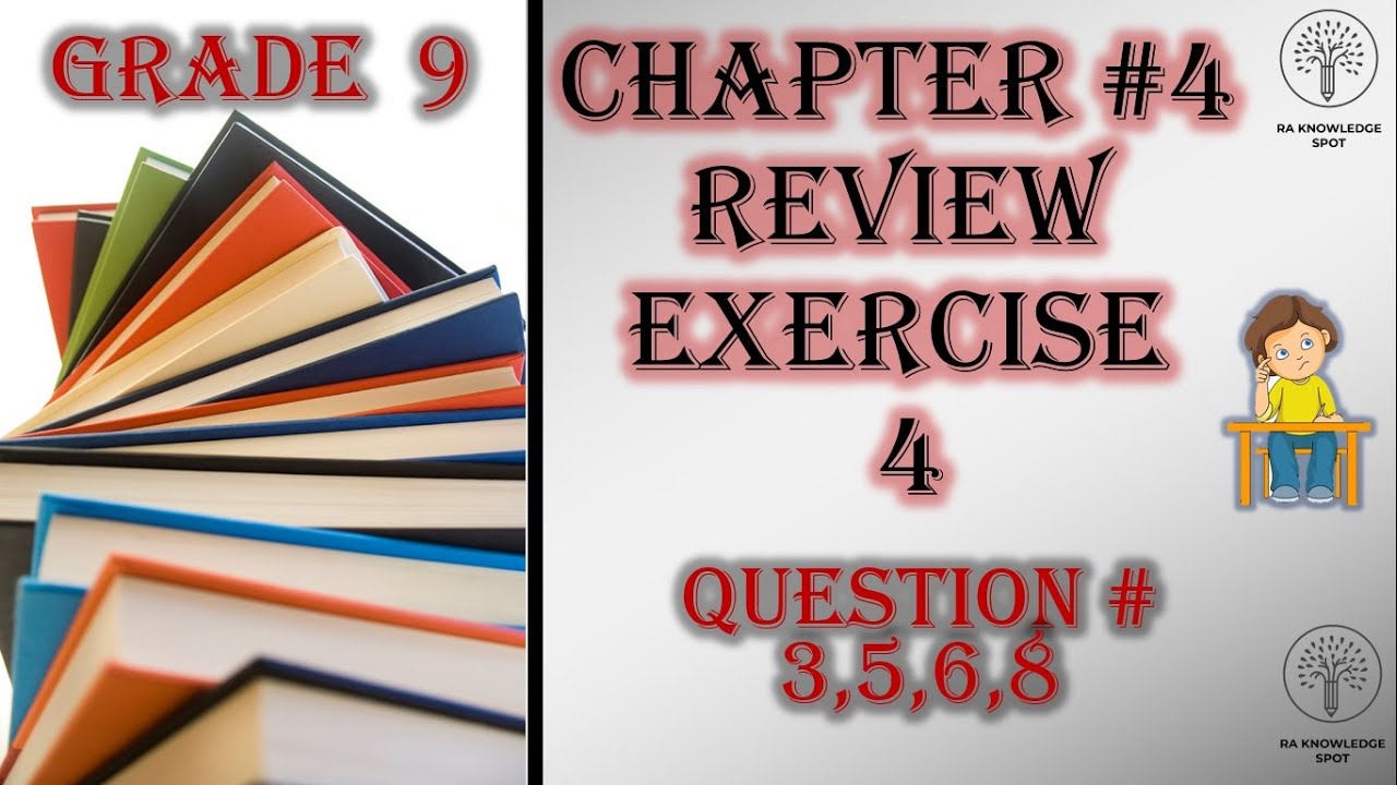 Class 9th, Chapter#4,Algebraic Manipulation, REVIEW EXERCISE 4 ...
