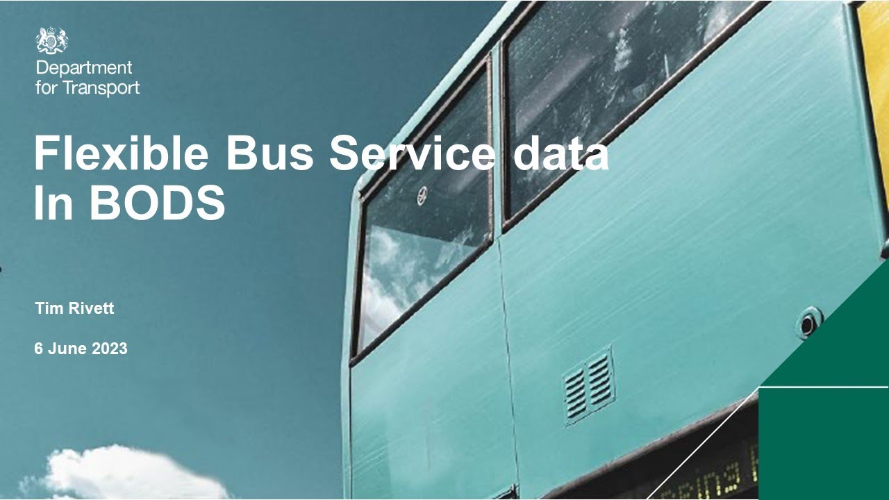 Flexible Bus Service Data in BODS - Consultation 6 June 2023 - YouTube