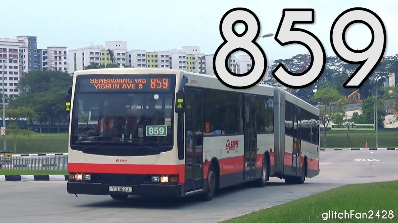 [SMRT] (Retired) TIB1182J on Service 859 - Mercedes Benz O405G Volgren ...