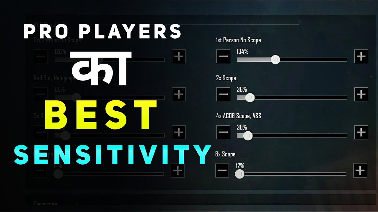 BEST SENSITIVITY AND SETTINGS TO BECOME PRO PLAYERS IN PUBG MOBILE ...