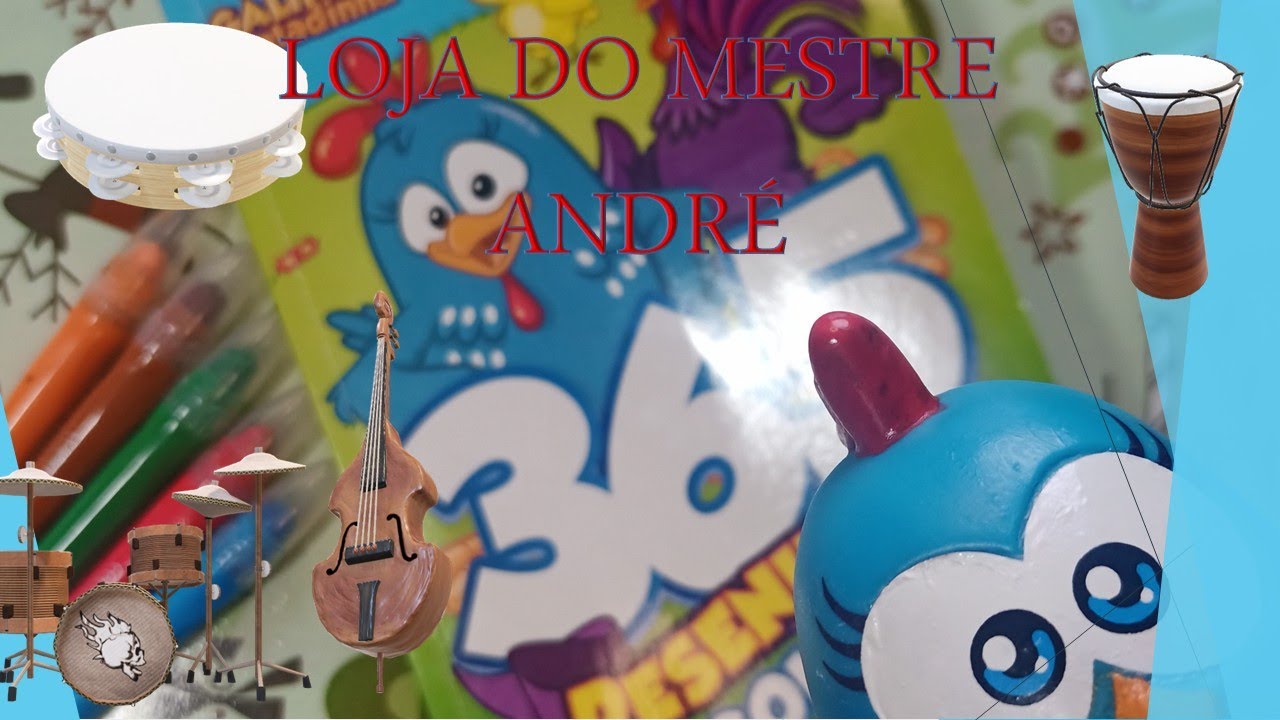 LOJA DO MESTRE ANDRÉ - Galinha Pintadinha/ Musica e colorindo desenho ...