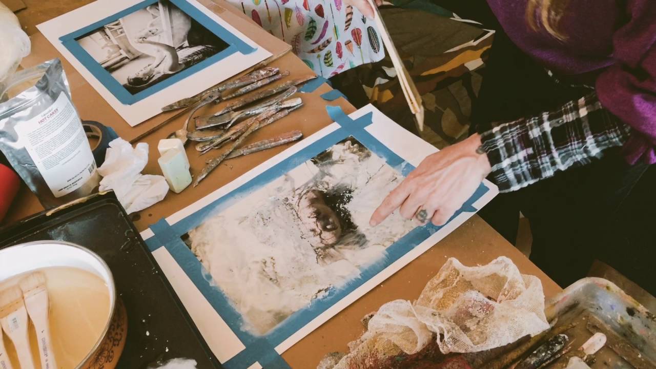 Fine Art Encaustic Process - YouTube