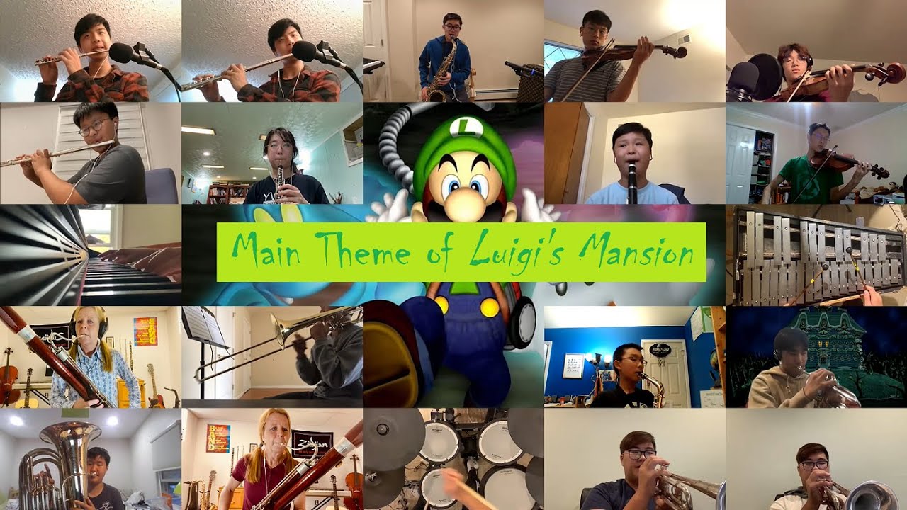 Main Theme (Luigi's Mansion) Orchestral Arrangement ft. 15 Musicians ...