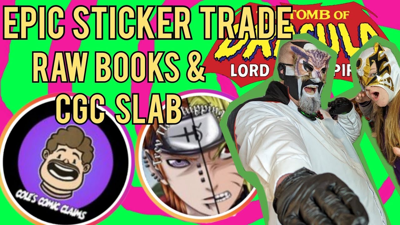 Epic Community Sticker Trade, Raw books & a CGC Slab! - YouTube
