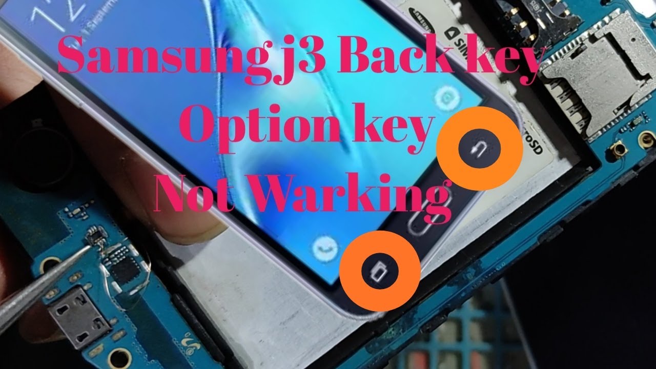 Samsung J320f/ds Back key and Option key not working ll samsung J3 back ...