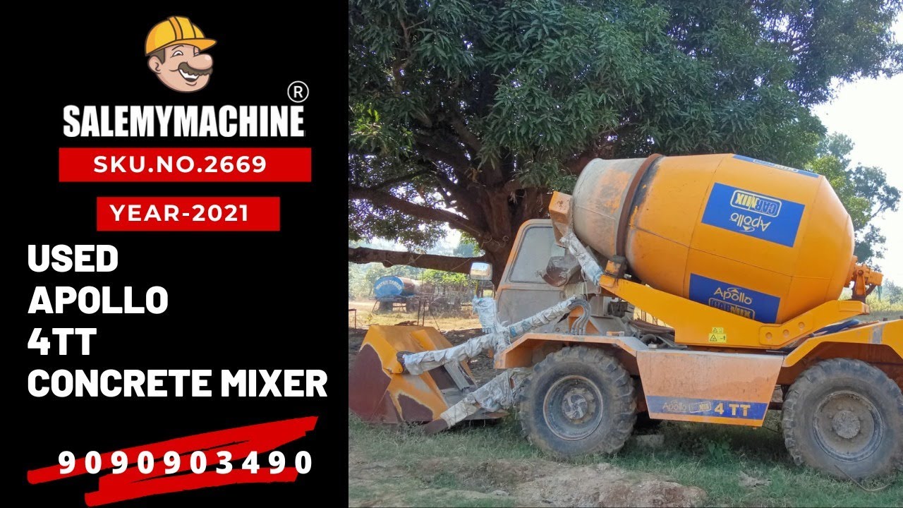 USED CONCRETE MIXER FOR SALE l USED APOLLO 4TT SELF LOADING CONCRETE ...