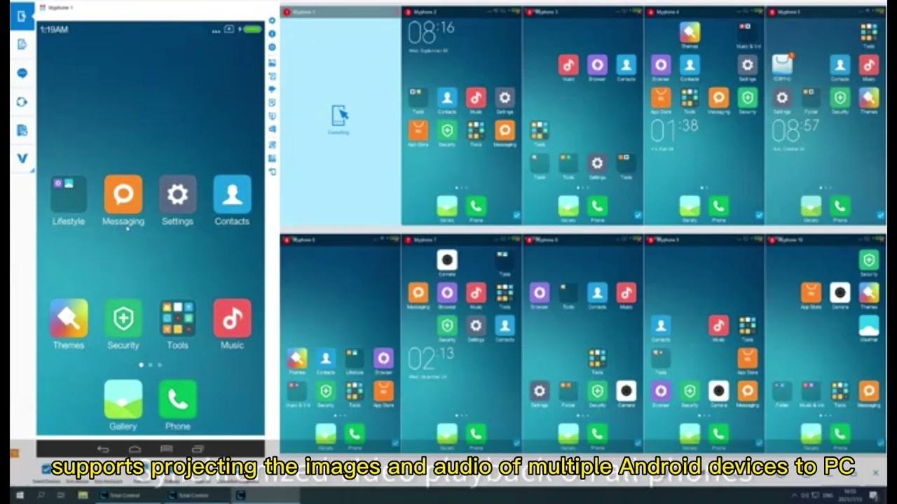 WHAT？Mirror 100 android devices to PC and control them with mouse ...