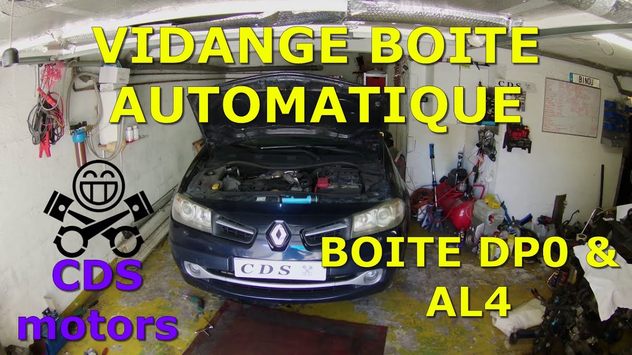 Vidange boite automatique RENAULT DPO DP0 et PSA Peugeot Citroen AL4 ...