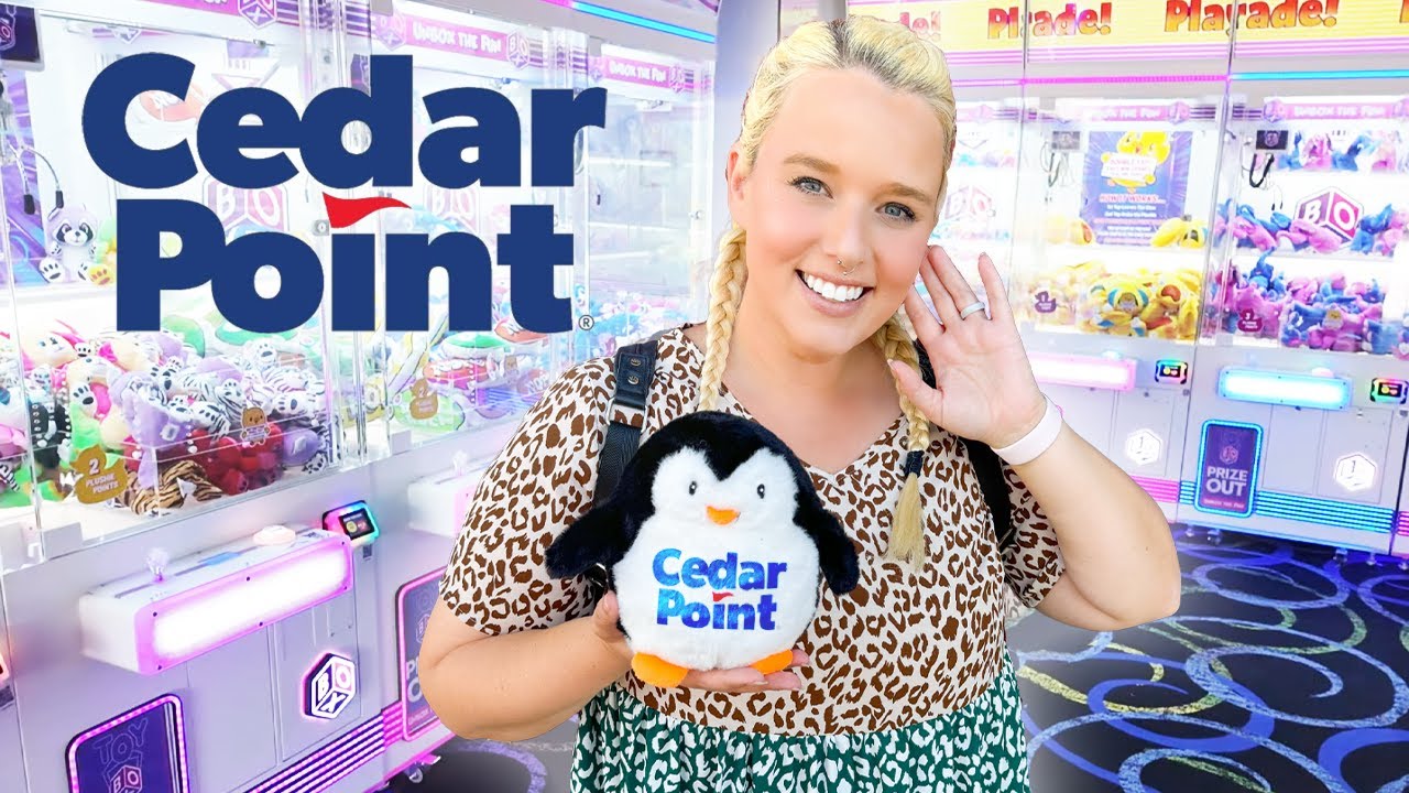 All Claw Machine Arcade at Cedar Point! - YouTube