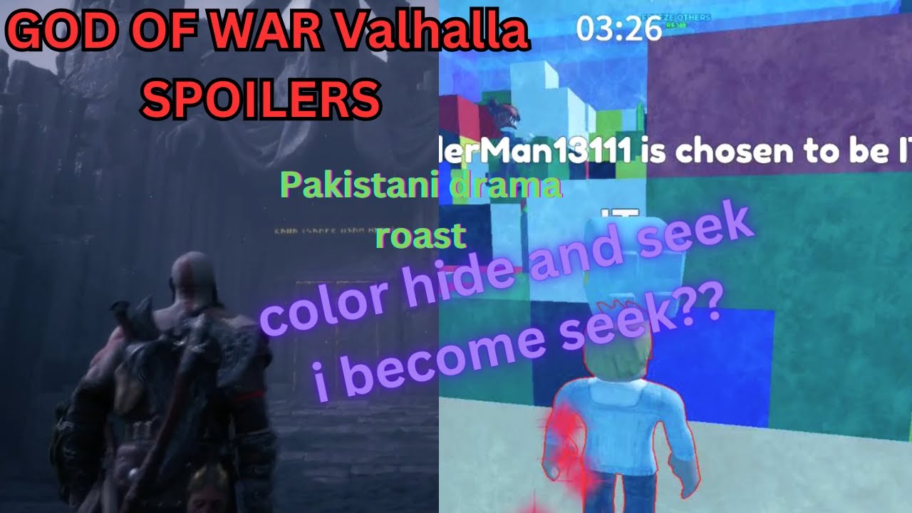 God Of War Valhalla SPOILERS and ROBLOX Color Hide & Seek | BAD GAMERZ ...