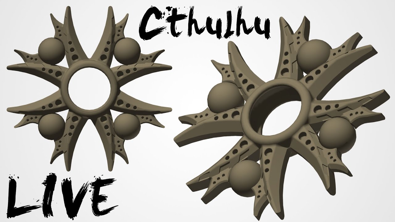 Cthulhu Hand Spinner - YouTube