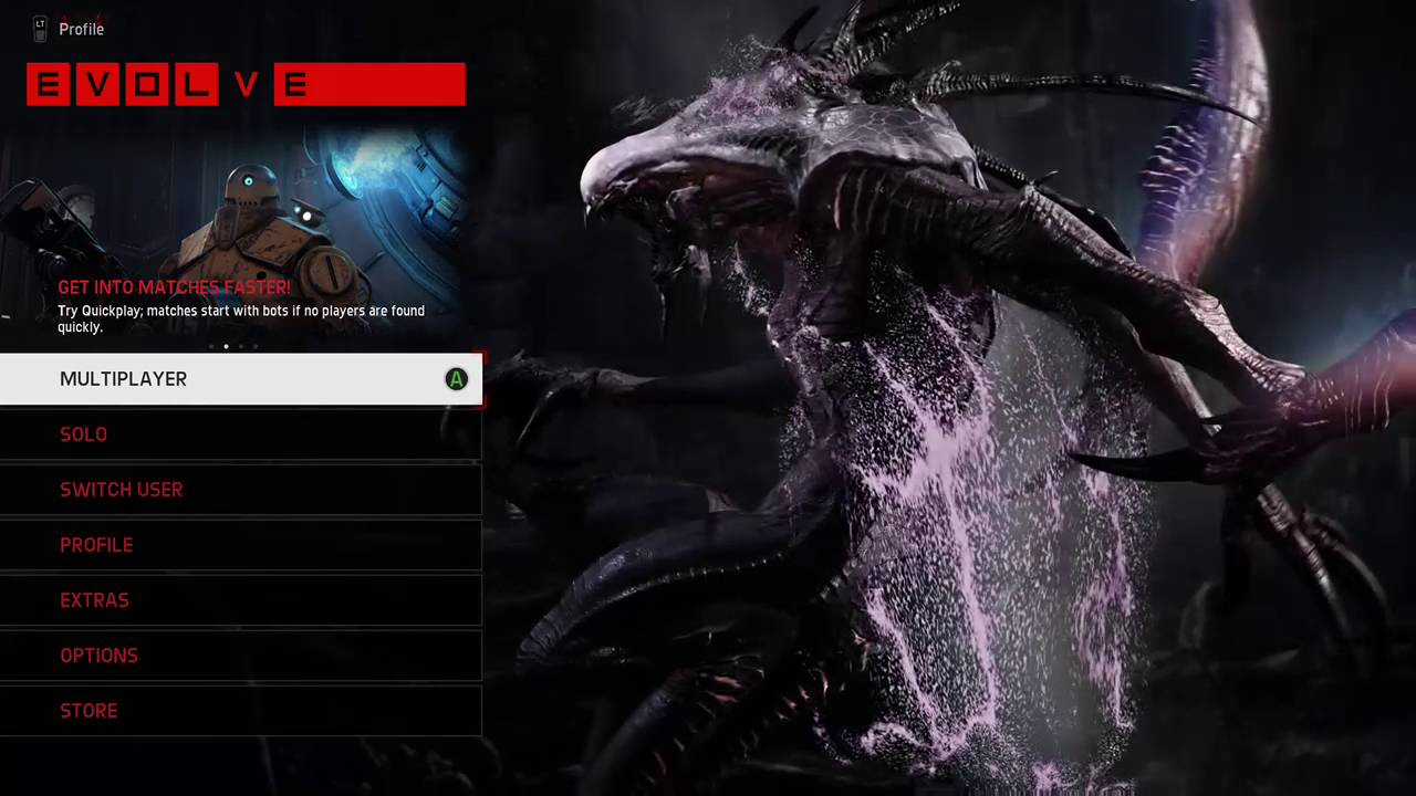 Evolve Wraith menu Animation - YouTube