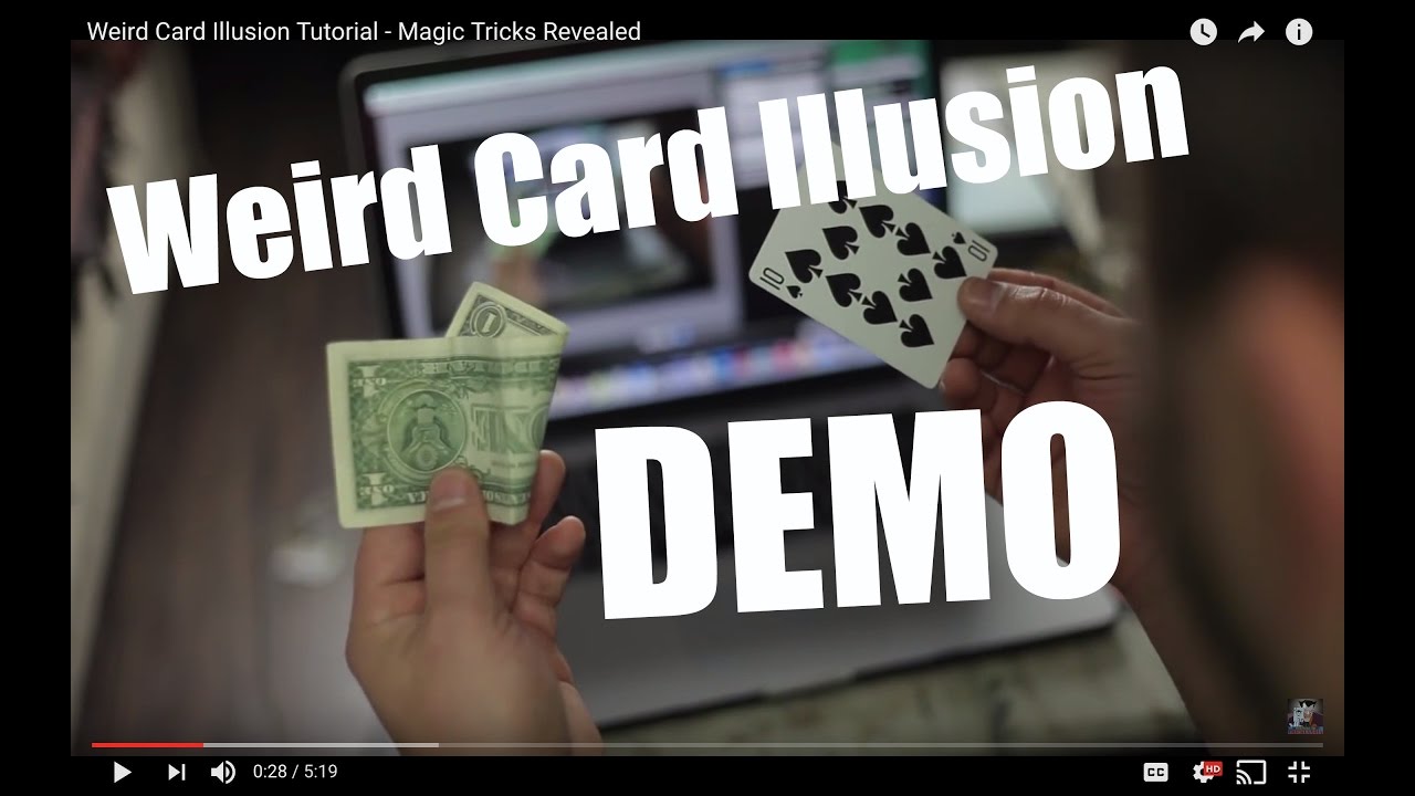 Weird Card Illusion - Magic Tricks Revealed - YouTube