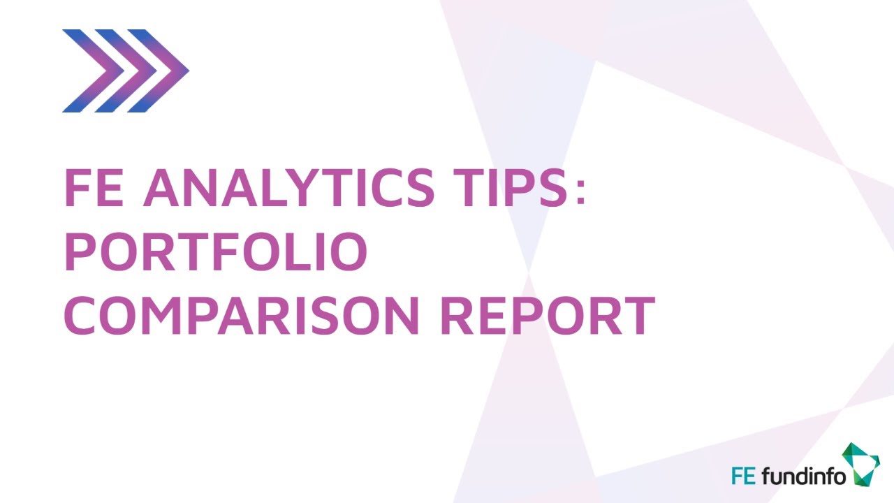 FE Analytics Tips: Portfolio Comparison Report - YouTube