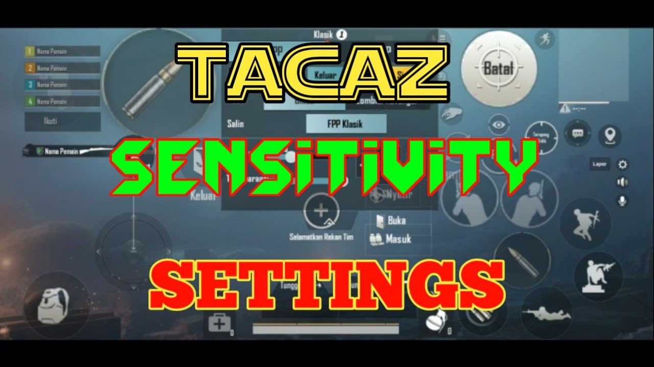 tacaz sensitivity settings | pubg mobile 2021 - YouTube