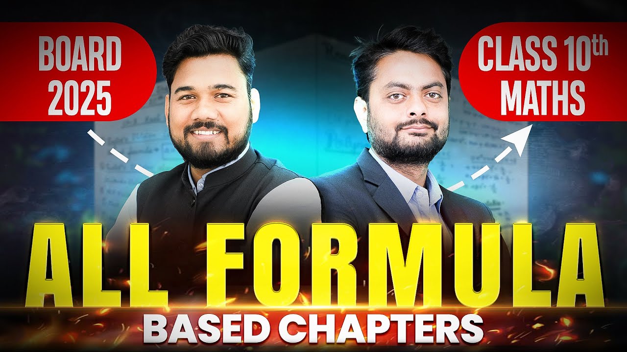 🔴MATHS ALL FORMULAS - ONE SHOT | Class 10th Board 2025🔥| Maths Formulas ...