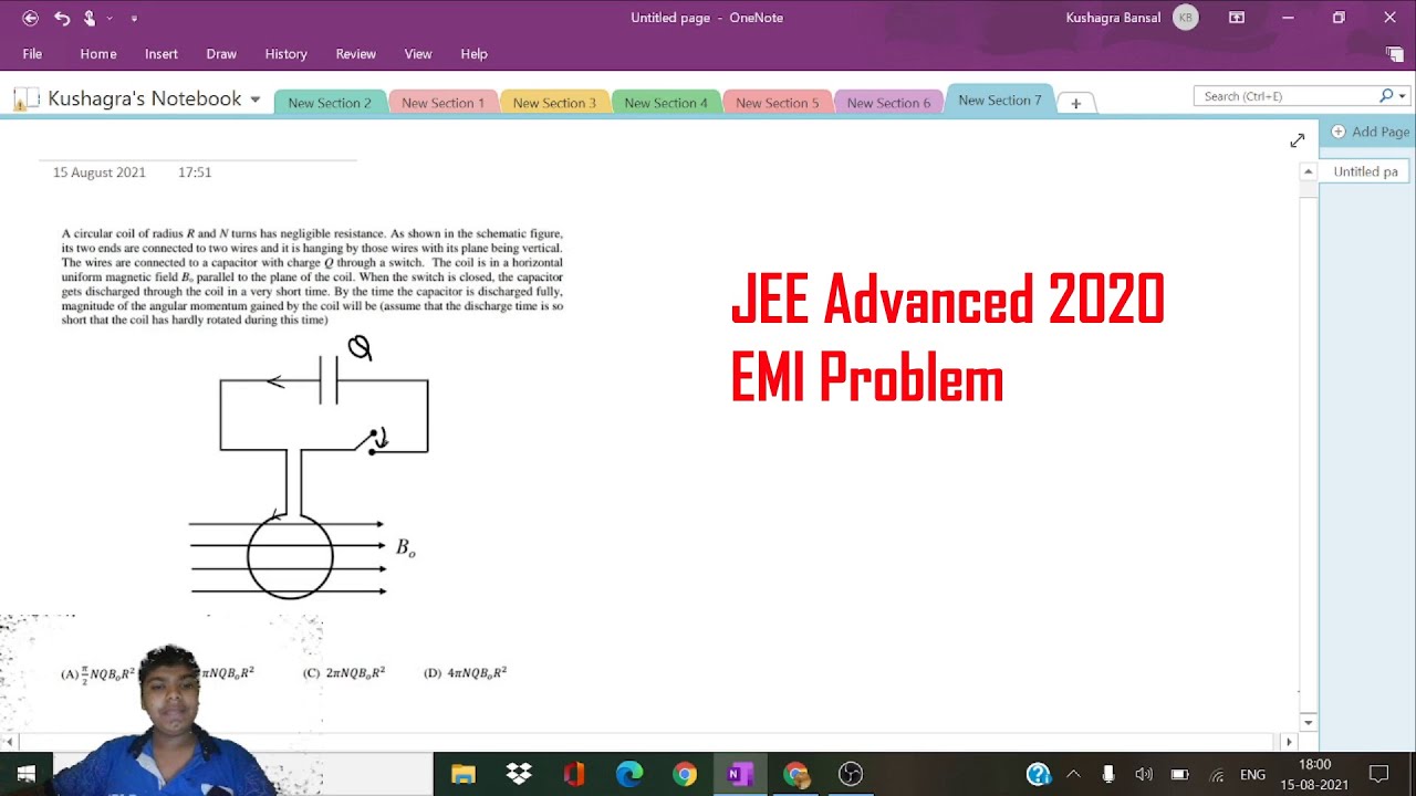 An Interesting EMI Problem From JEE Advanced 2020 - YouTube