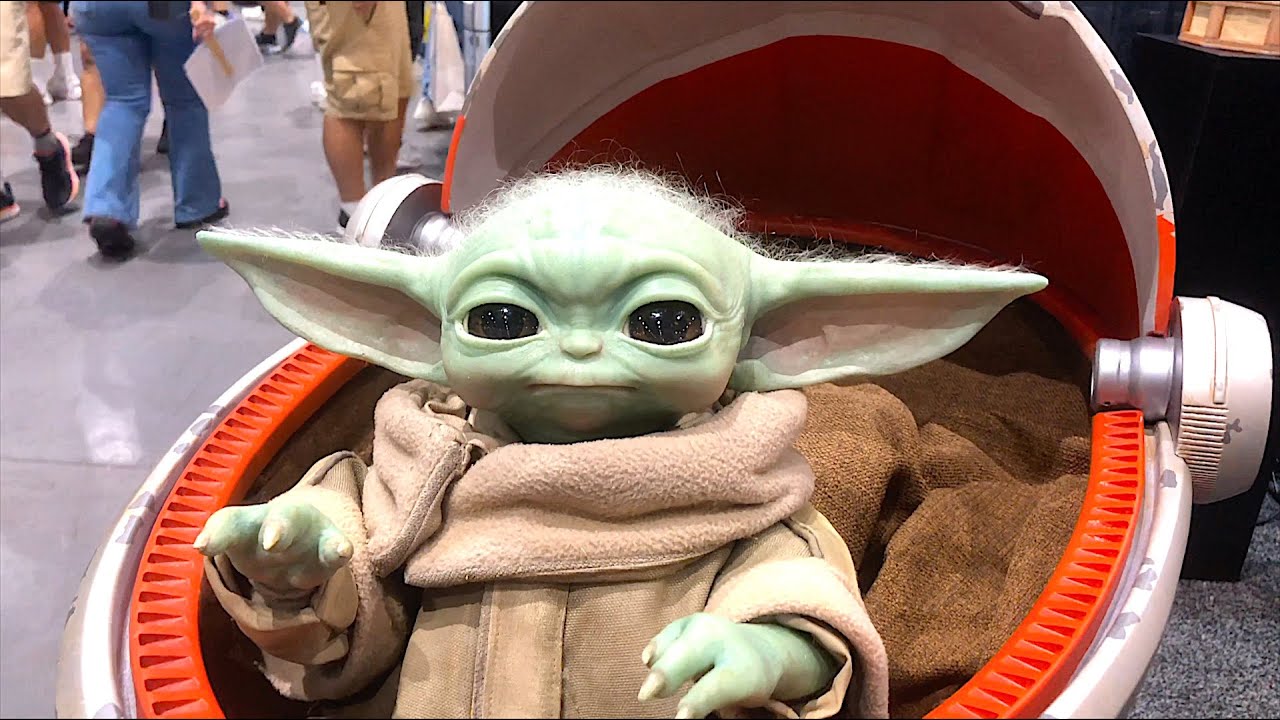 Grogu Animatronic Puppet At Comic Con 2023 - YouTube