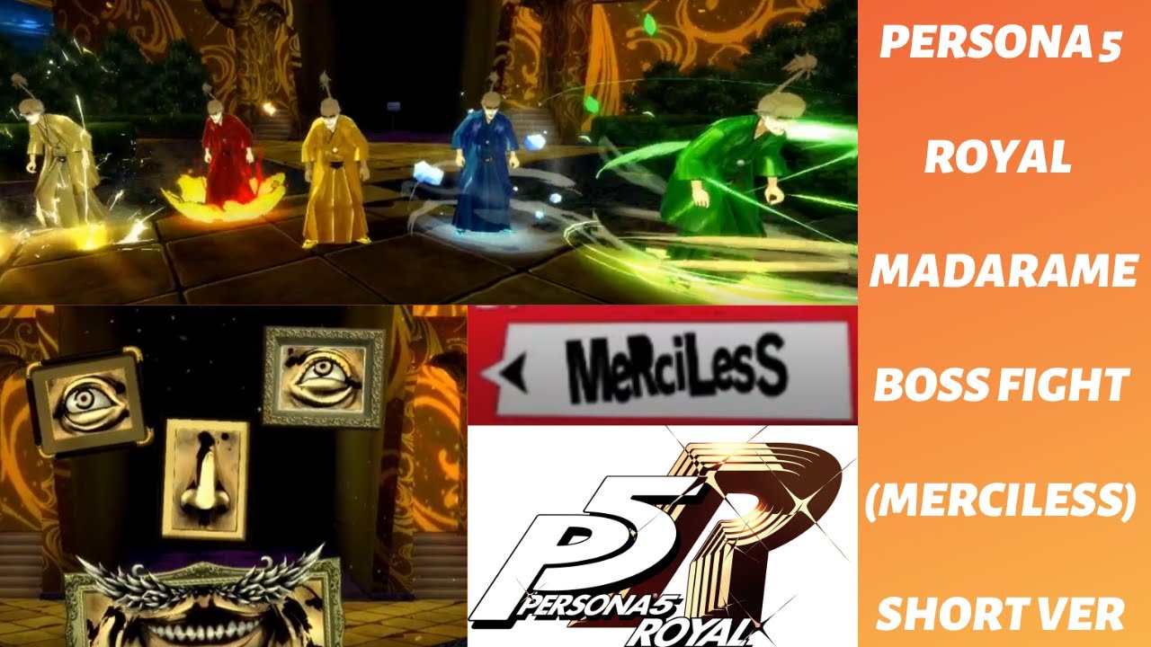 PERSONA 5 ROYAL MADARAME BOSS FIGHT WITH TIPS (MERCILESS) - YouTube