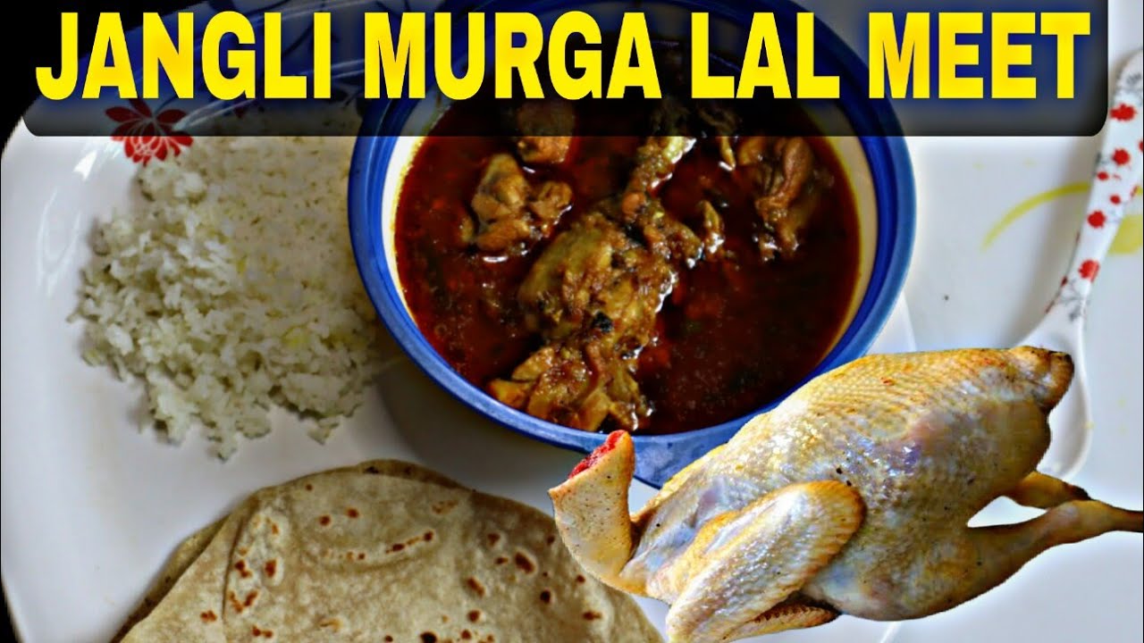eating and cooking jungli murga LaL meet Rajasthani famous recipe ...