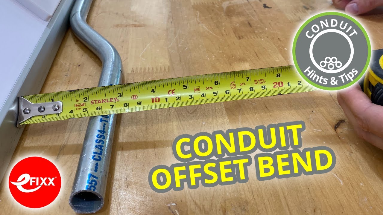 HOW TO FORM A STEEL CONDUIT OFFSET BEND Apprentice Electrician