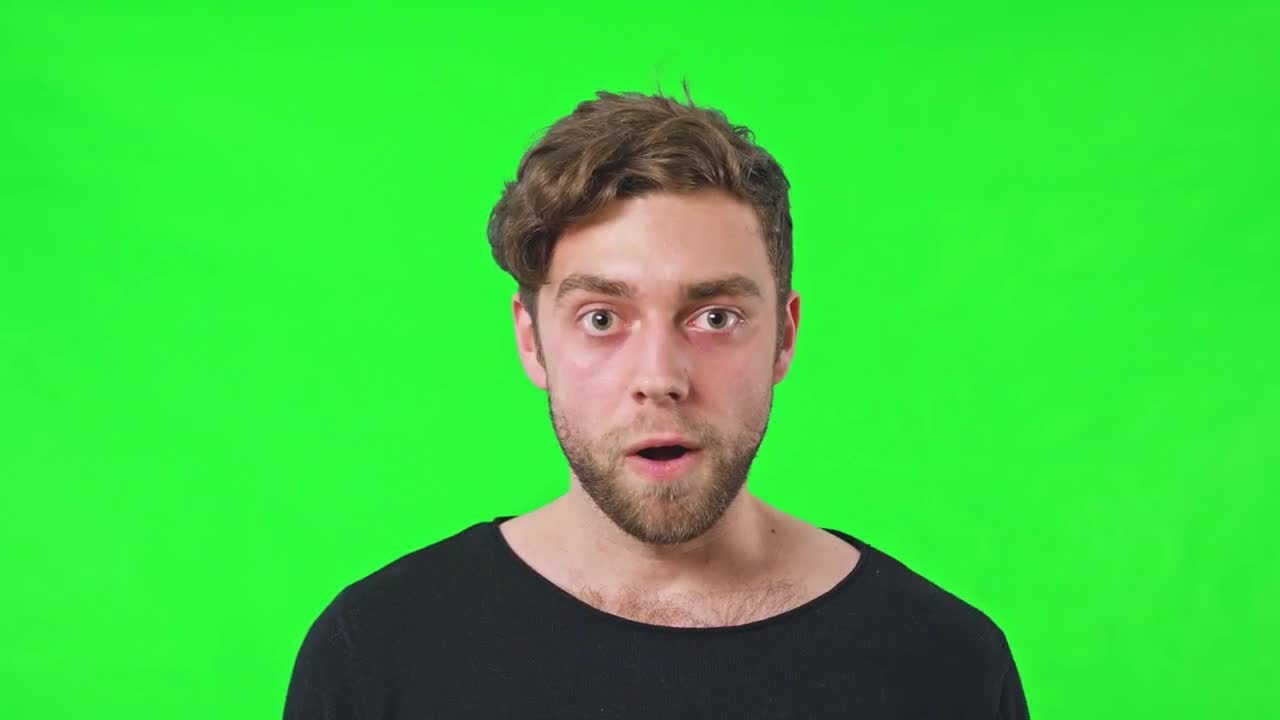 Man's Face Reactions Pack Stock Video - YouTube