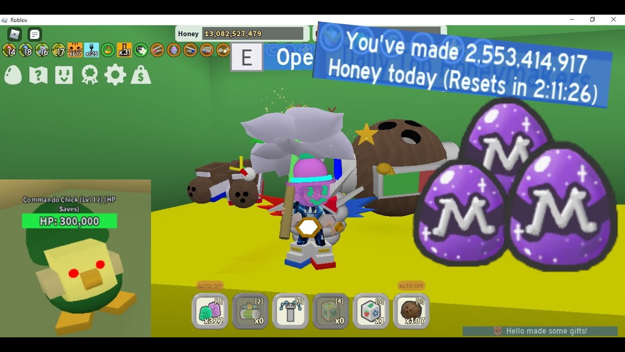 GUIDE TO DEFEAT COMMANDO CHICK + Grinding tips Roblox Bee Swarm ...