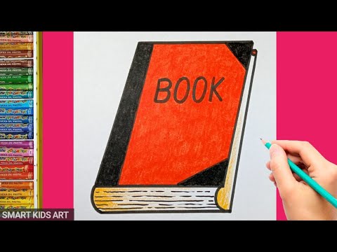 How To Draw A Book | पुस्तक का चित्र | Book Drawing | Smart Kids Art ...