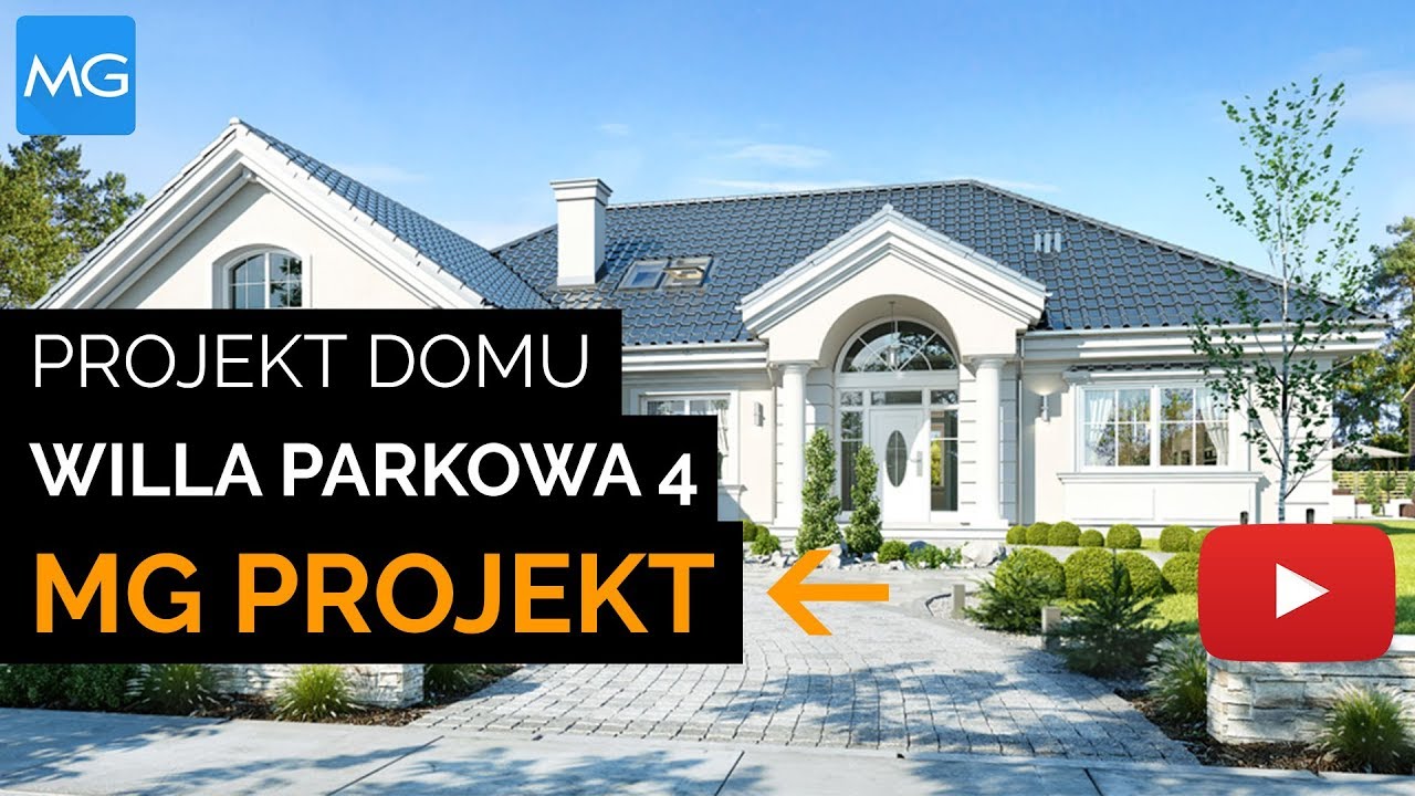Projekt domu Willa parkowa 4 MG Projekt - 165,77 m2 - koszt budowy 331 ...