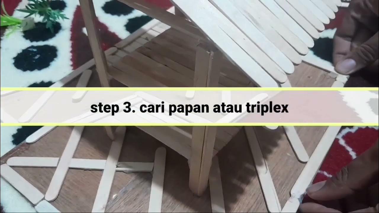 cara membuat gubuk dsri stick es krim - YouTube