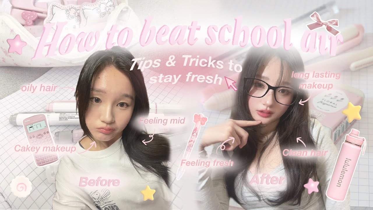 HOW TO BEAT SCHOOL AIR 🩰🦢 ˚ | tips to look fresh and clean at school - YouTube