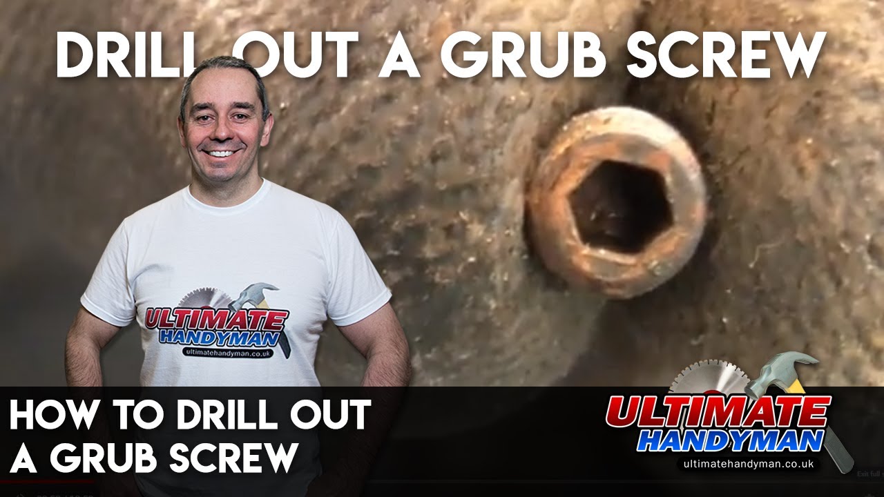 How To Drill Out A Grub Screw YouTube