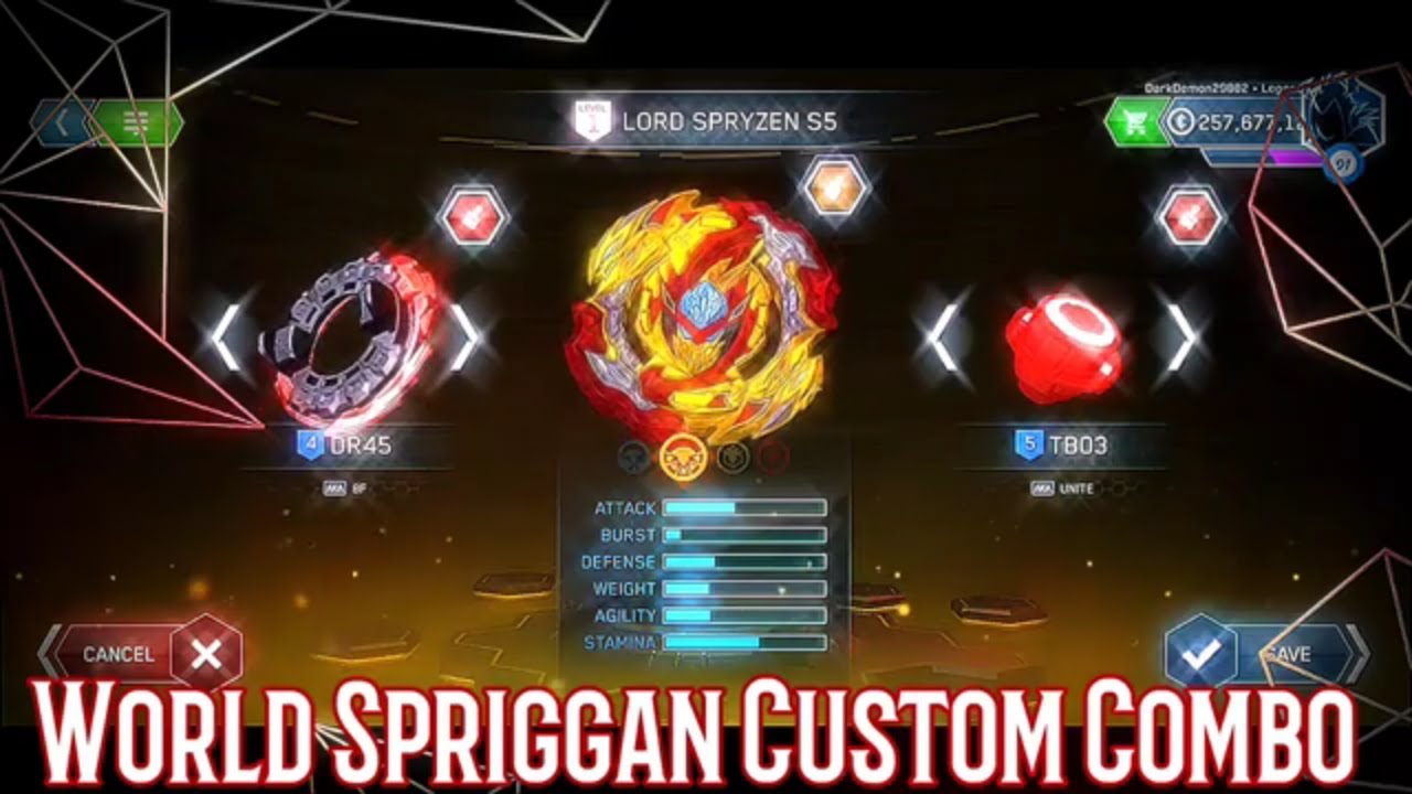World Spriggan Custom Combo | Beyblade Burst Sparking - YouTube