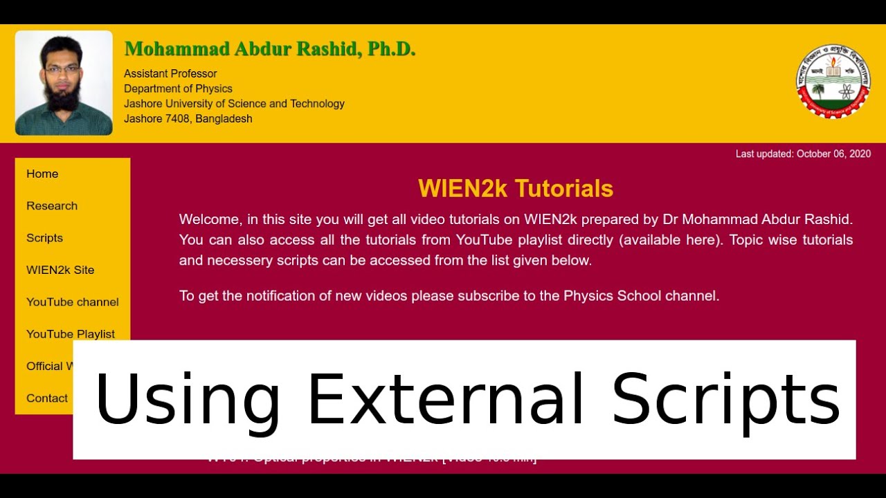 RV04: Using external scripts - YouTube