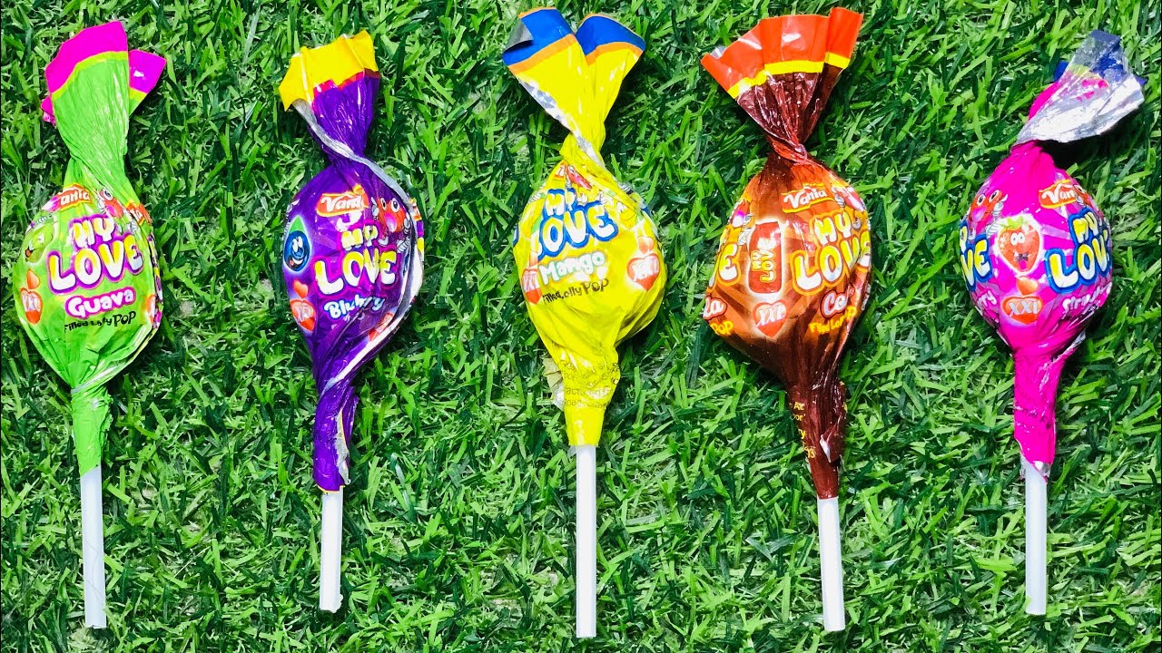 Lot’s of lollipops different colours lollipops amazing video - YouTube