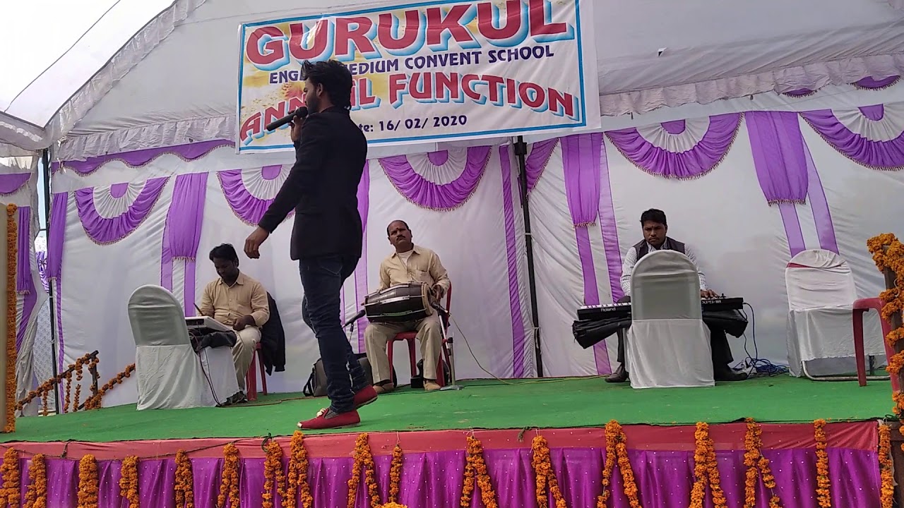 Singer Vishal Sharma stage show(2) - YouTube