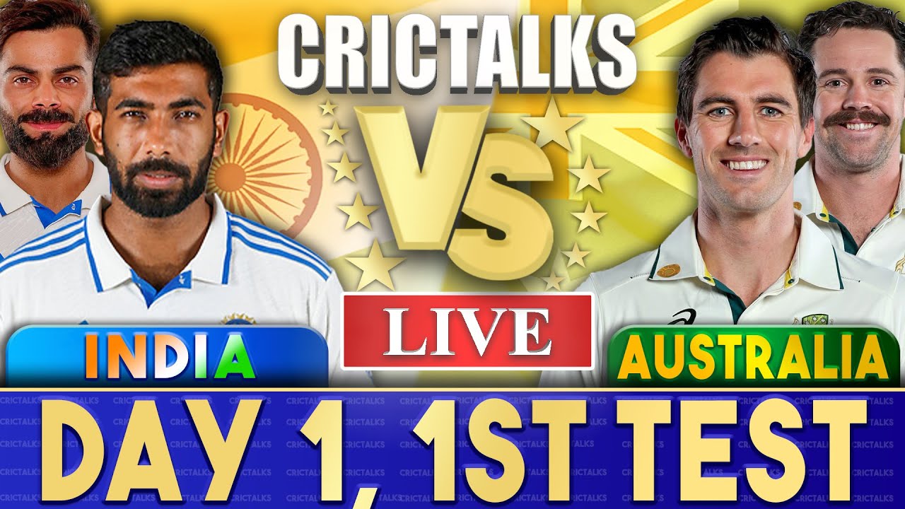 Live: IND Vs AUS, 1st Test - Day 1, Perth | Live Scores & Commentary ...