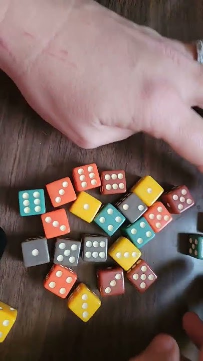 ASMR colorful dice clicking - YouTube
