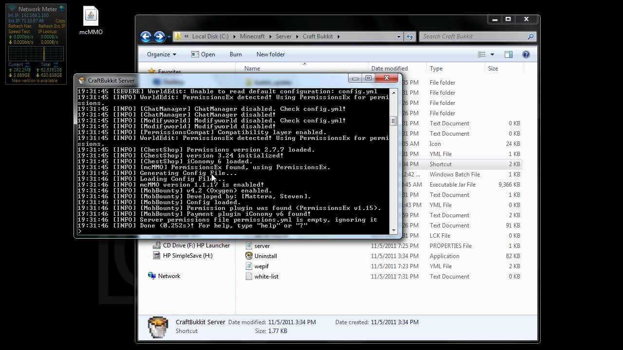 Minecraft: How to Install and Use McMMO for Craft Bukkit Beta 1.8.1 ...