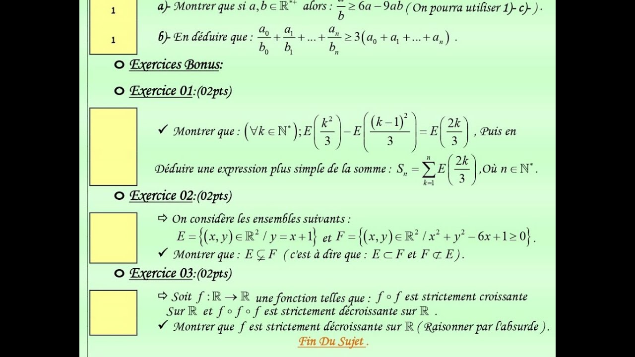 La partie entiere: exercice tous niveaux - YouTube