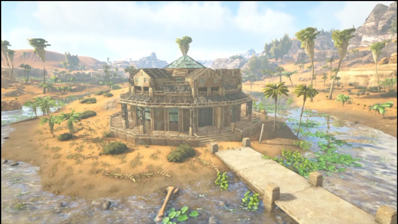Ark build adobe house - YouTube