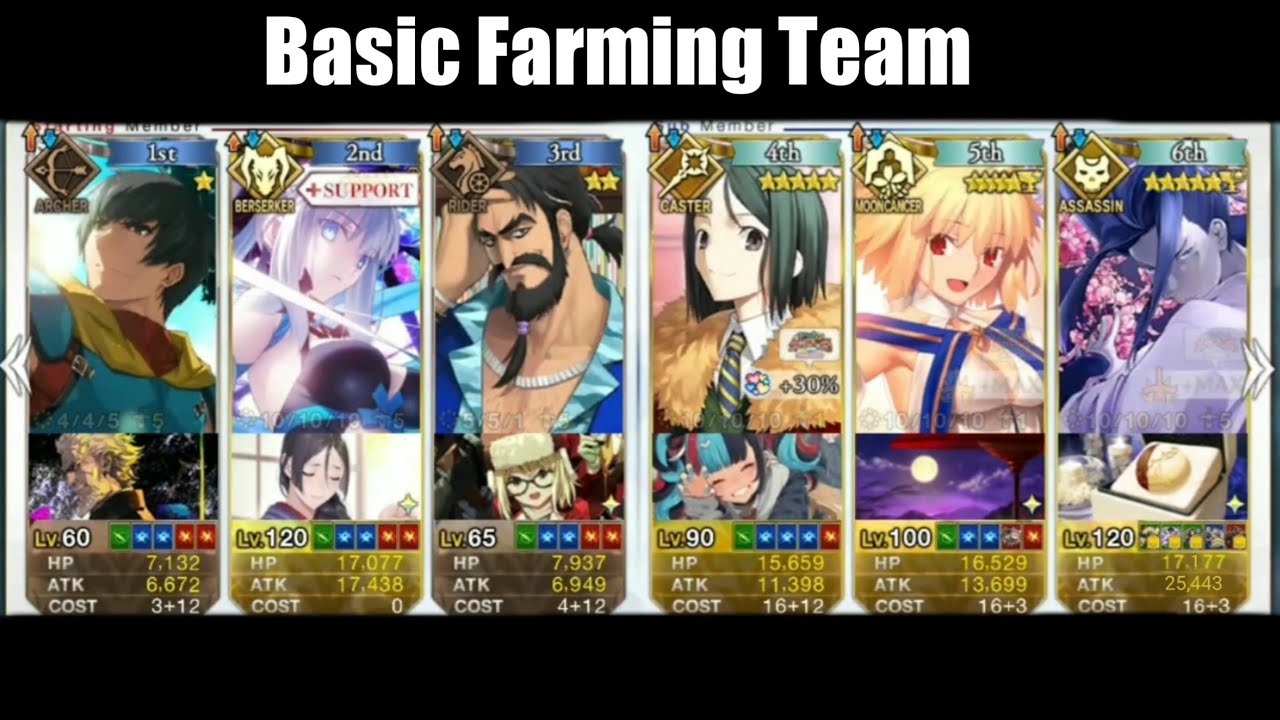 Basic Farming Team - FGO - YouTube
