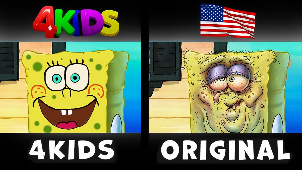 4Kids Censorship in SpongeBob #1 - YouTube