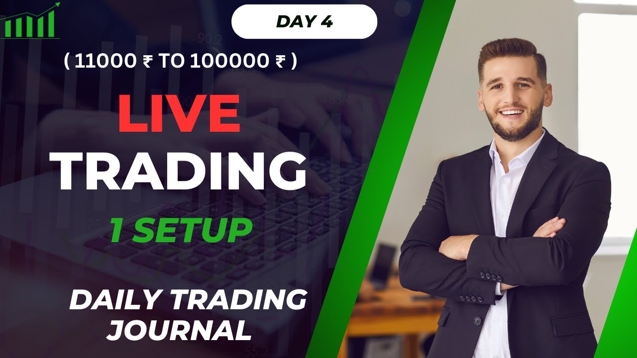 Day 4 | 30 Day live trading challenge | Intraday trading | Risng Money ...