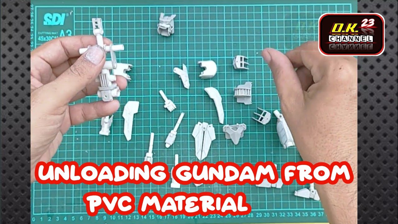 unloading Gundam from PVC material (handmade). - YouTube