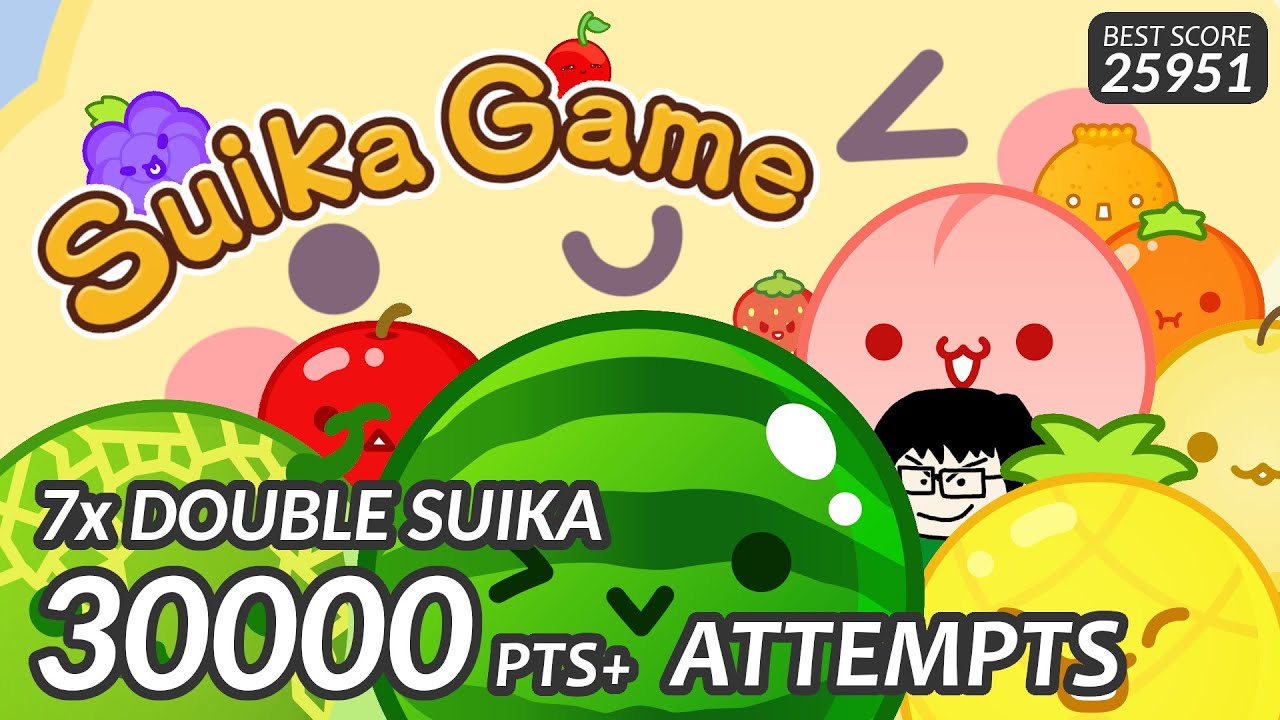 Let's Double Watermelon【Suika Game】【スイカゲーム】 - YouTube