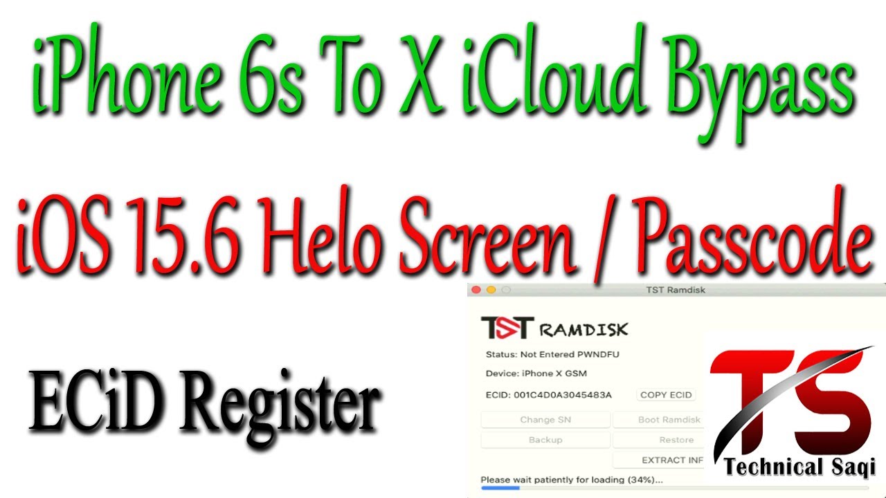 iPhone 6s To X ios 15.6 iCloud Bypas [TST RAMDISK ] - YouTube
