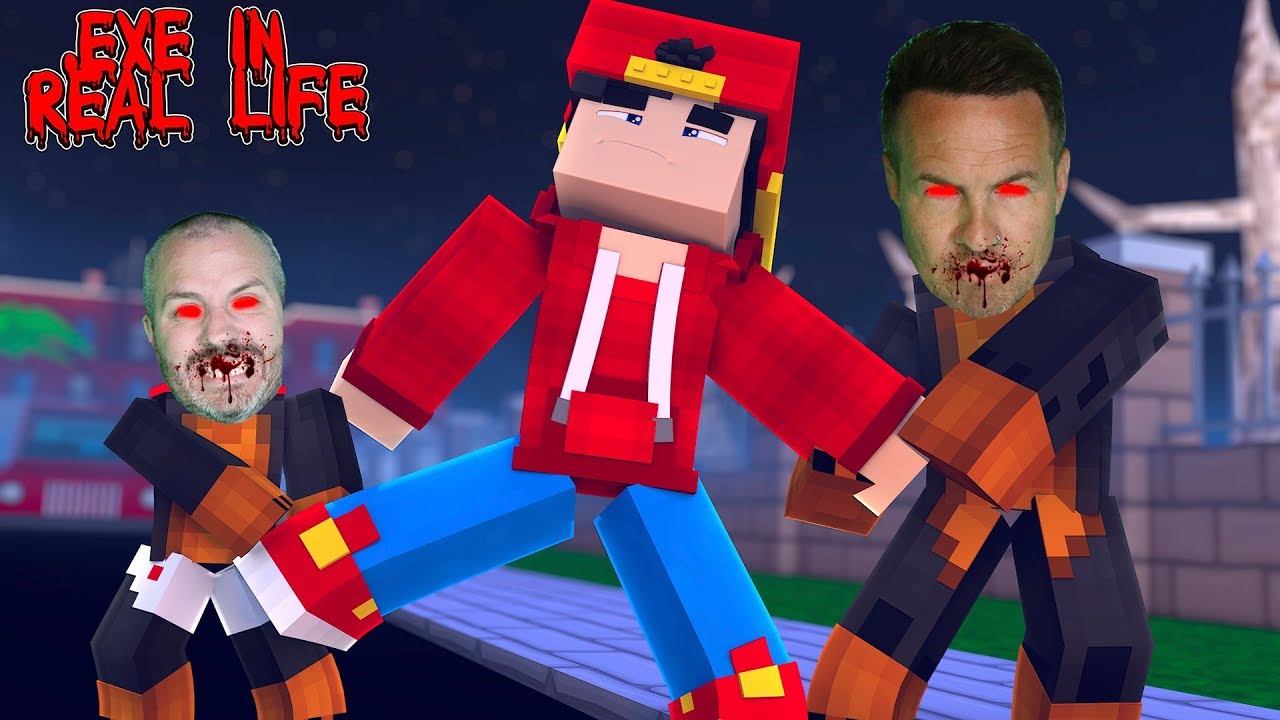 Minecraft - DONUT IS ATTACKED BY RoPo - .EXE IN REAL LIFE - YouTube